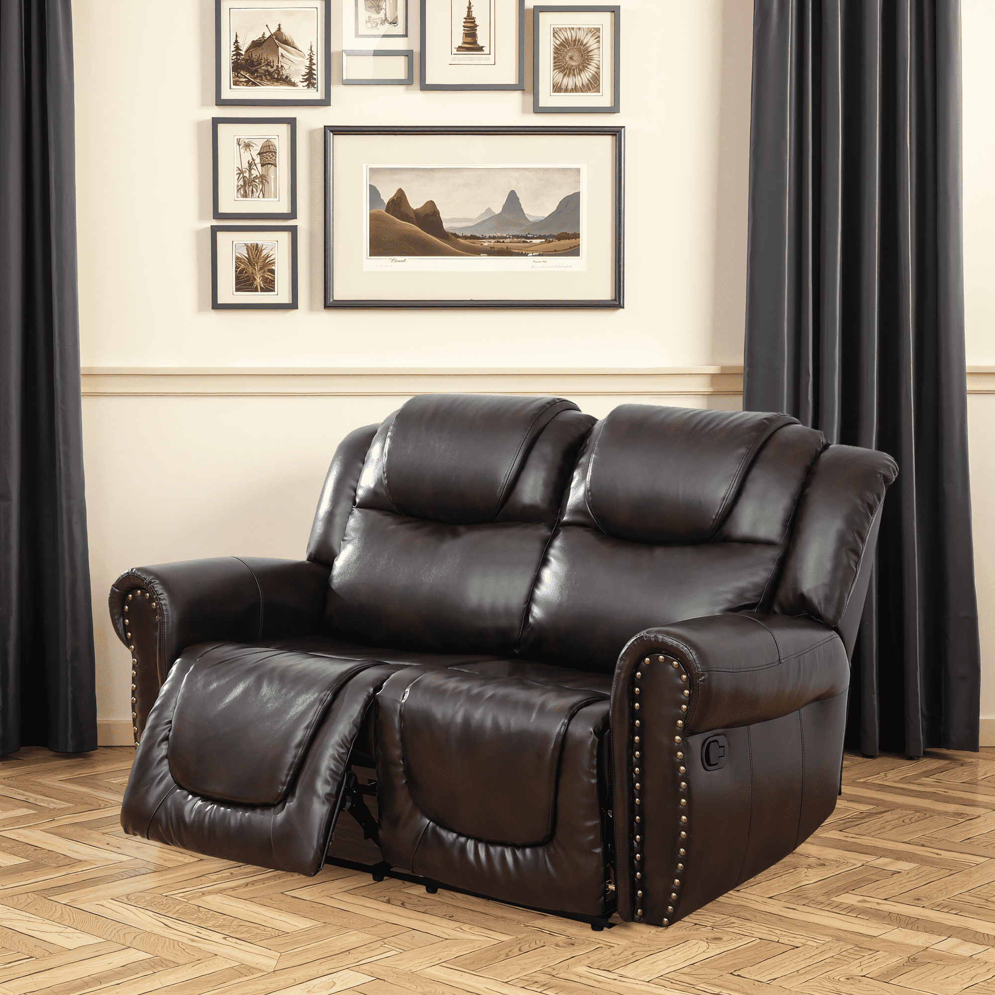 MAYEERTY Modern Adult Simple Reclining Stylish Business Function Sofa ...