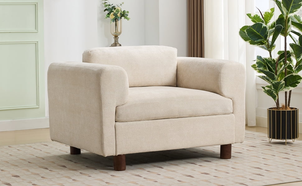 MAYEERTY Modern Oversized Armchair - Comfy Accent Chair Single Sofa for ...