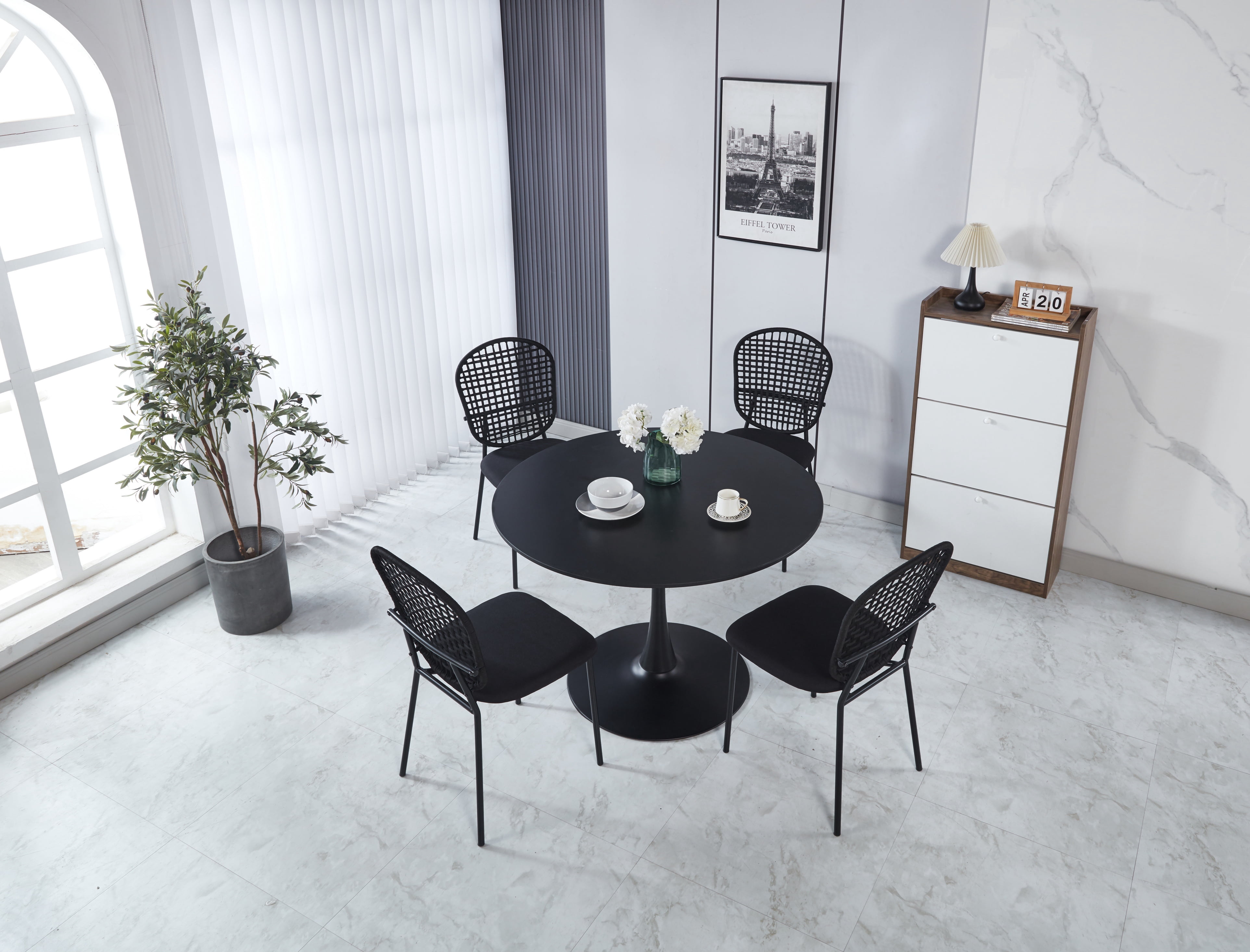 Dovelina Modern Sennit Chair,Set of 4,Dining Chair,Coffee Chair ...