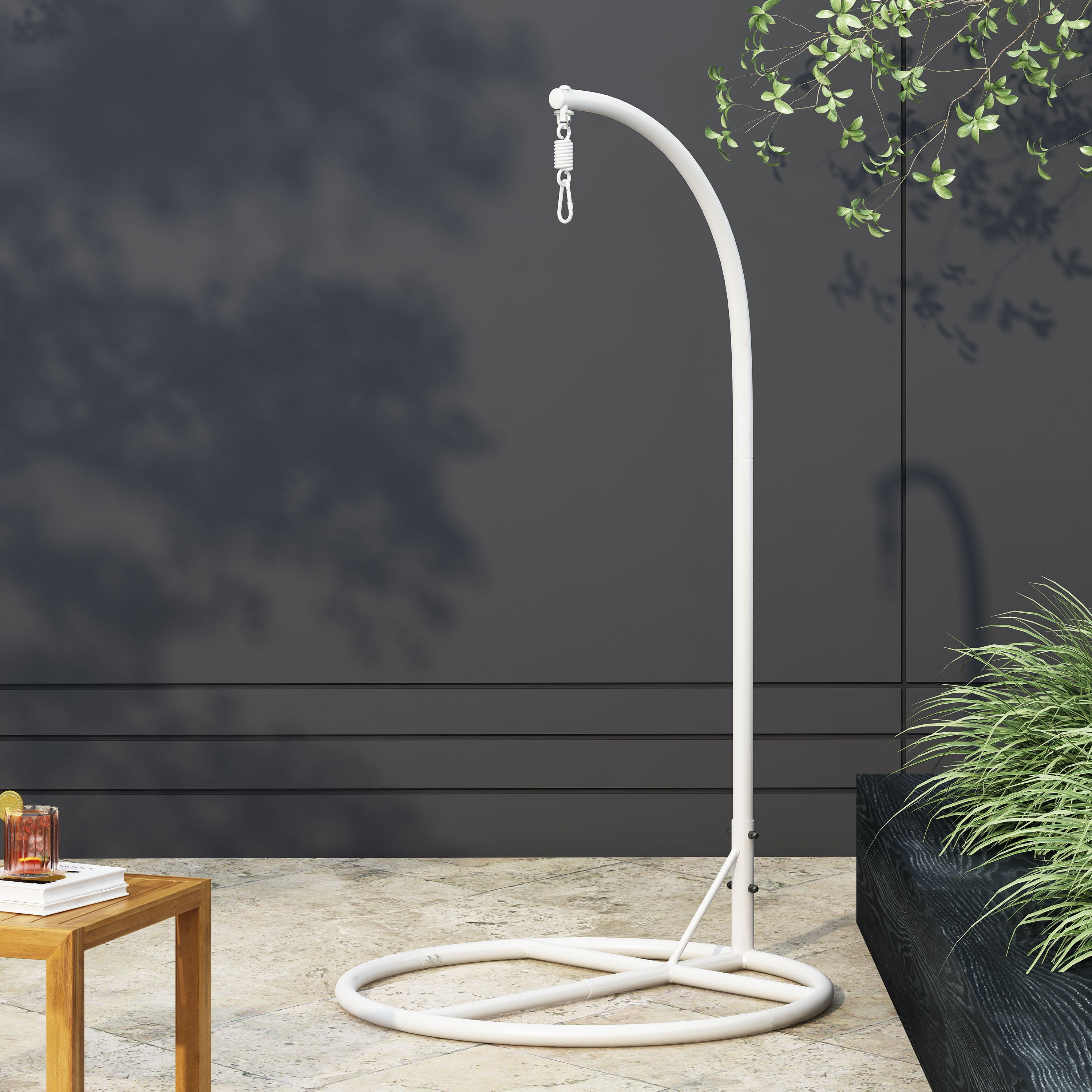 MAYEERTY Outdoor Durable and Firm Iron HANGING CHAIR BOTTOM for Garden ...
