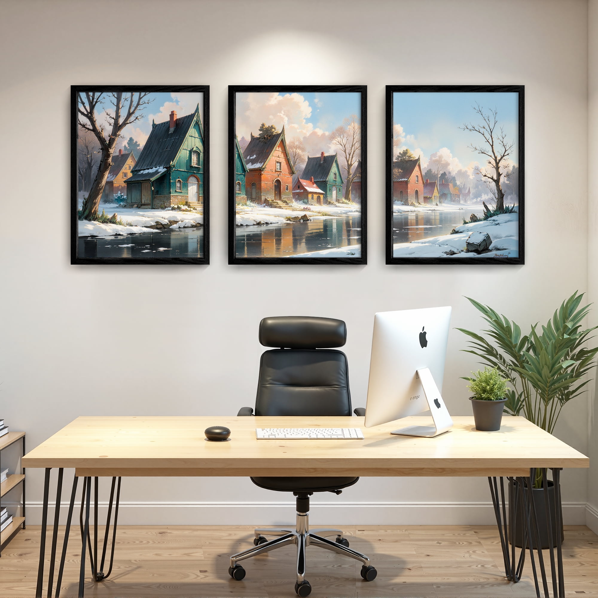 MAYEERTY Modern Abstract Wall Art Painting, Living Room Decor, Black ...