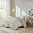 Dover 5 PC Organic Cotton Oversized Comforter Cover Set w/removable ...