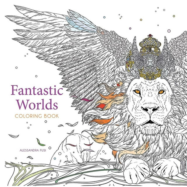 Dover Adult Coloring Books: Fantastic Worlds Coloring Book (Paperback ...