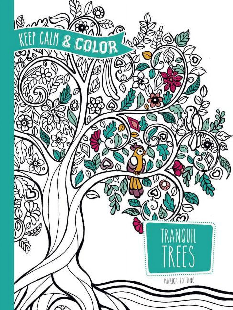 Dover Adult Coloring Books: Keep Calm and Color -- Tranquil Trees ...