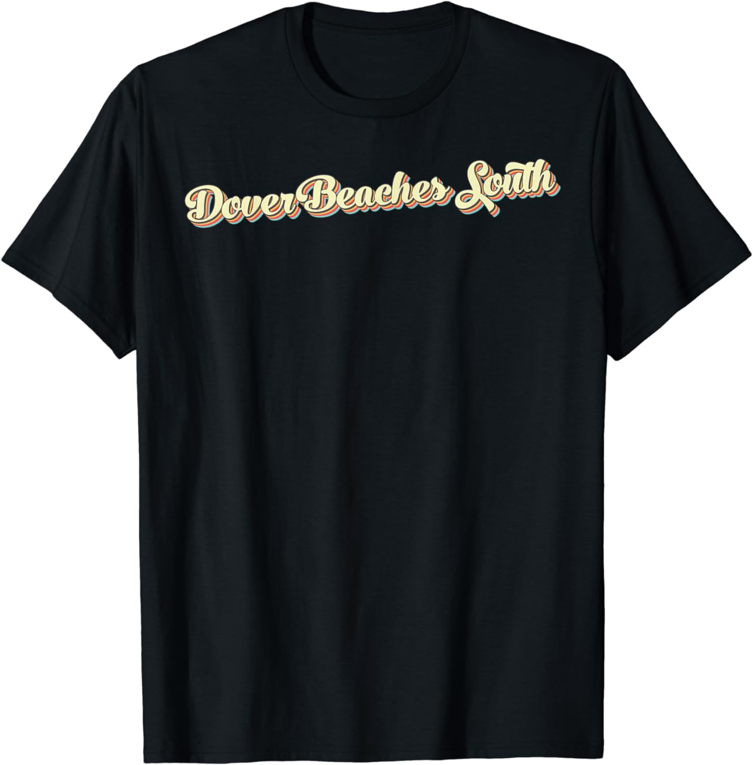 Dover Beaches South TShirt Retro Art Baseball Font Vintage T-Shirt ...
