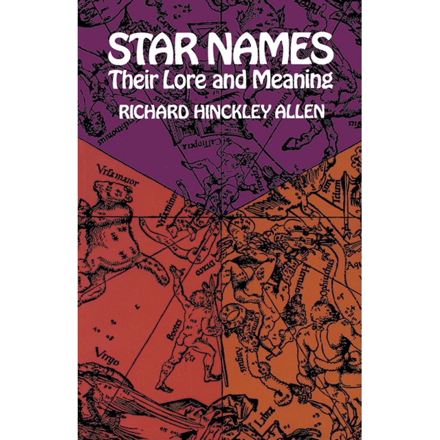 Dover Books on Astronomy Star Names: Their Lore and Meaning, (Paperback ...
