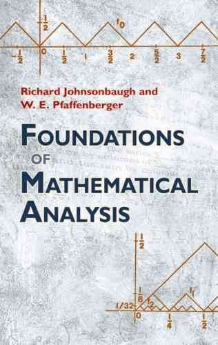 Pre-Owned Foundations of Mathematical Analysis (Dover Books on ...