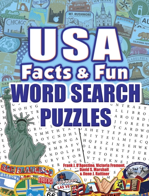Dover Brain Games & Puzzles USA Facts & Fun Word Search Puzzles ...