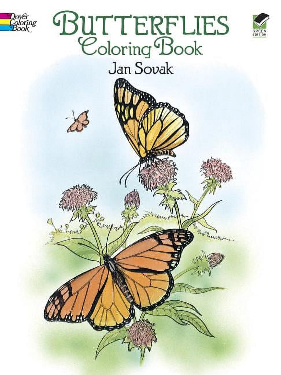 Dover Butterfly Coloring Books: Butterflies Coloring Book (Paperback ...