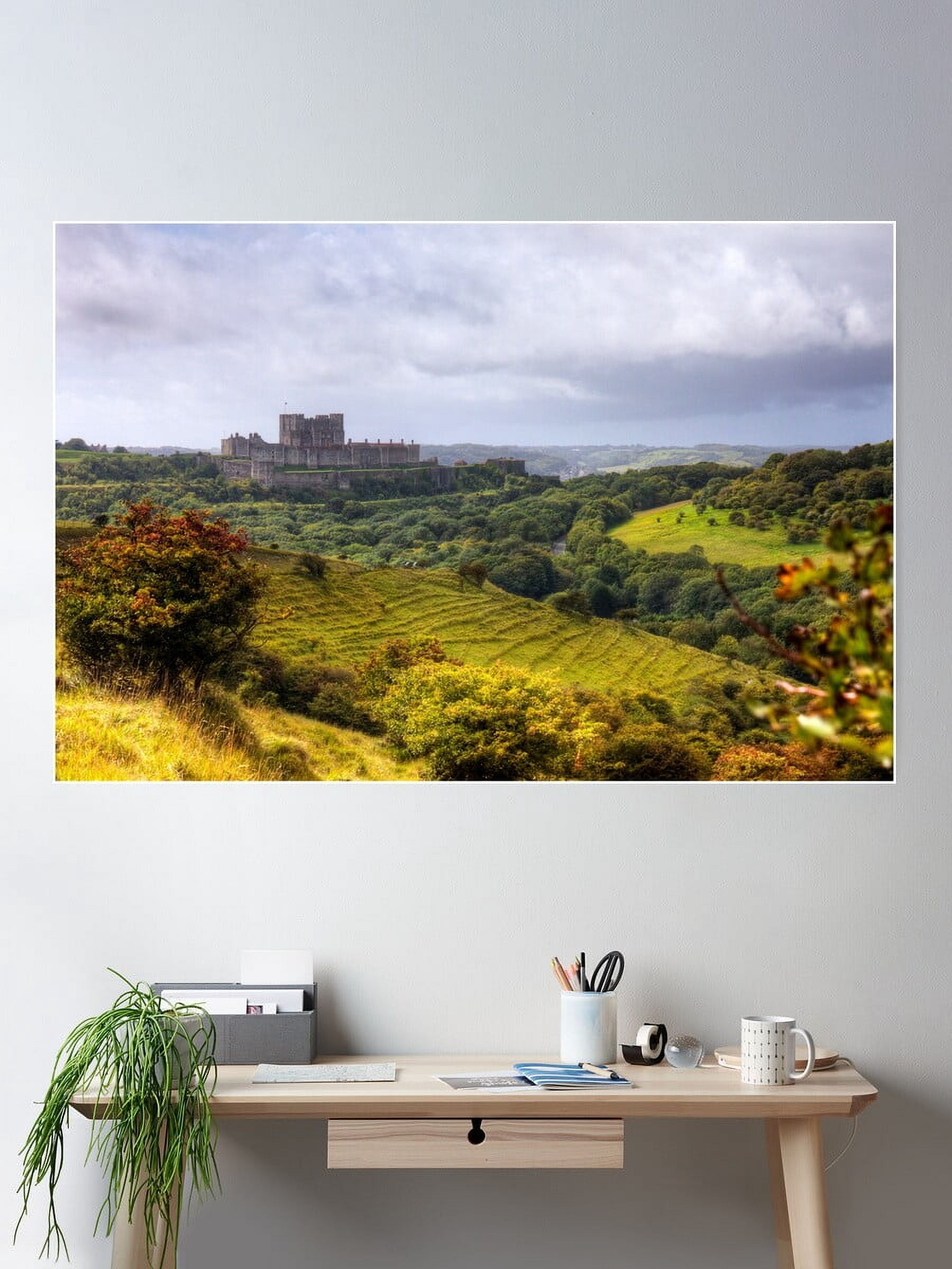 Dover Castle Poster Wall Art, Modern Wall Decor For Living Room Bedroom ...