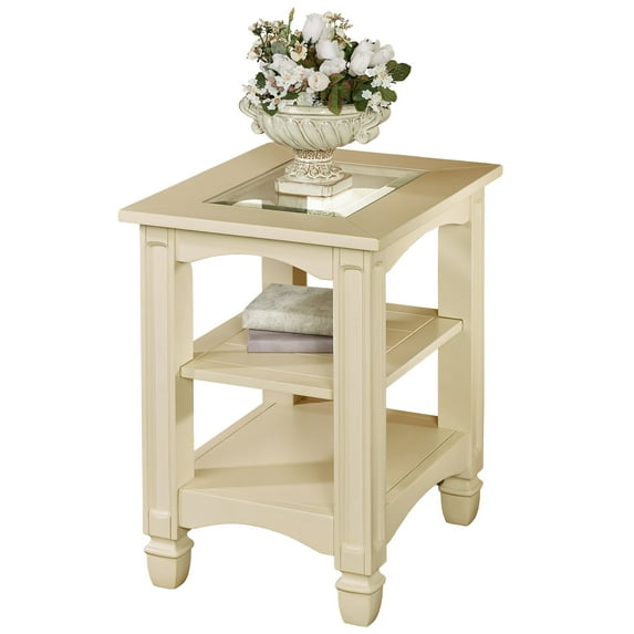 Dover Chairside Table Light Cream Light Cream - Walmart.com