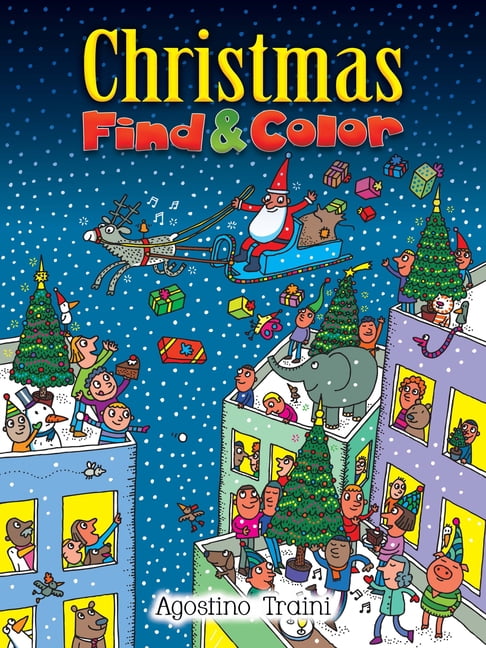 Dover Christmas Activity Books For Kids: Christmas Find and Color ...