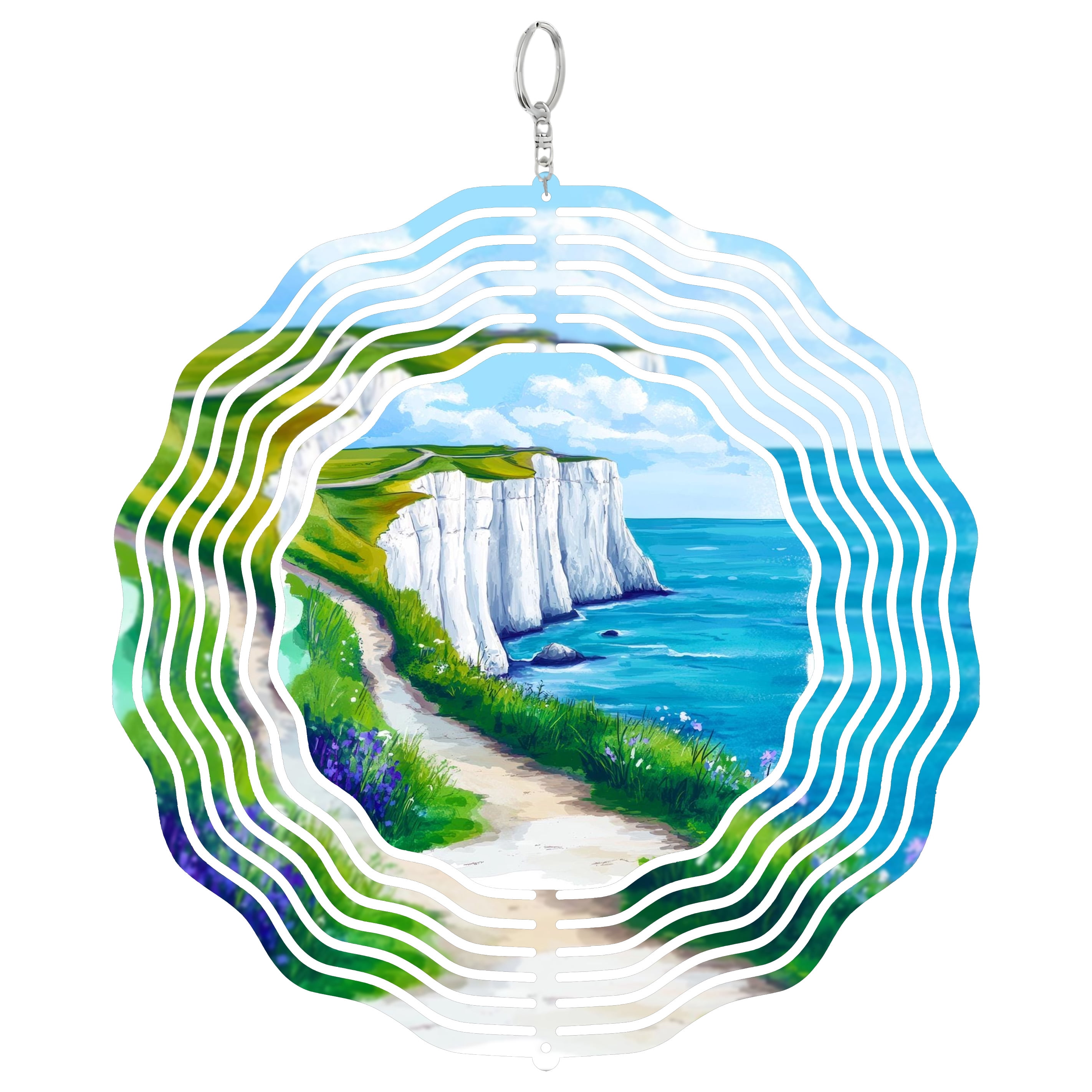 Dover Coastline 3D Wind Spinner English Channel Metal Decor - Walmart.com
