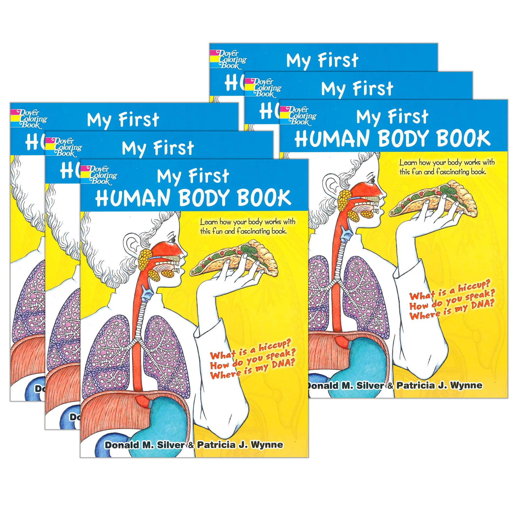 Dover Coloring Book My First Human Body Coloring Book, Pack of 6 ...