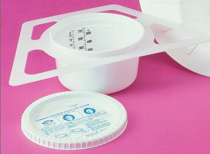 Dover Commode Specimen Collector Plastic Snap-On Lid 700 mL (24 oz ...