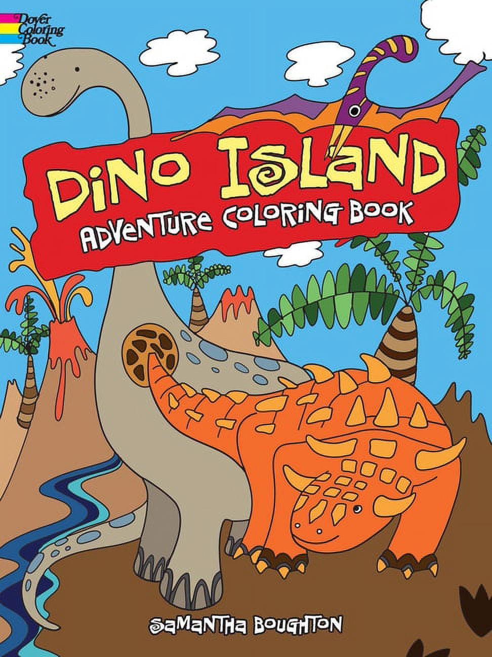 Dover Dinosaur Coloring Books Dino Island Adventure Coloring Book ...