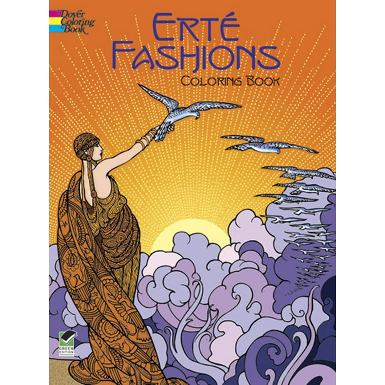 art deco fashion coloring book