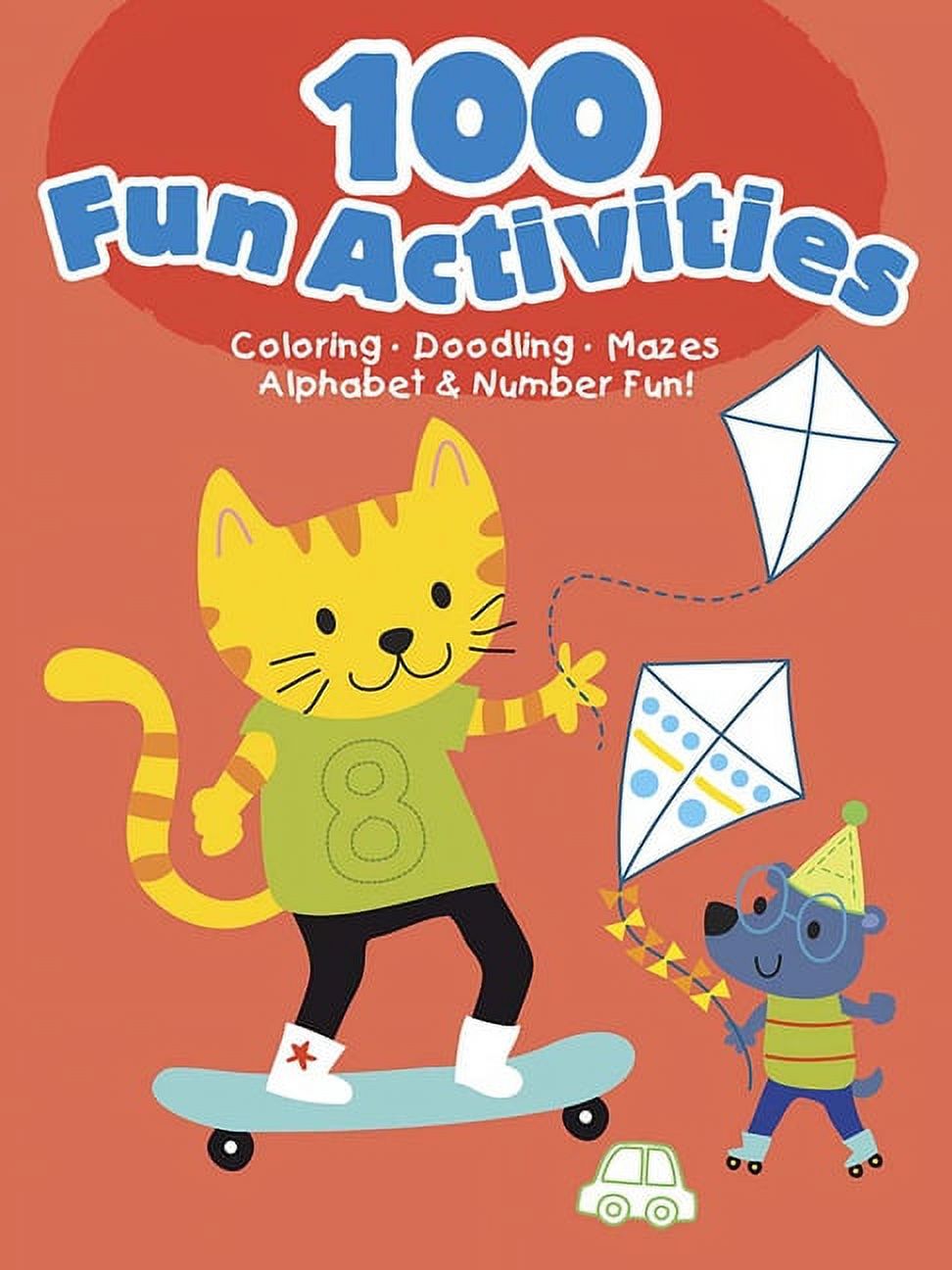 Dover Kids Activity Books 100 Fun Activities--Red: Coloring, Doodling ...