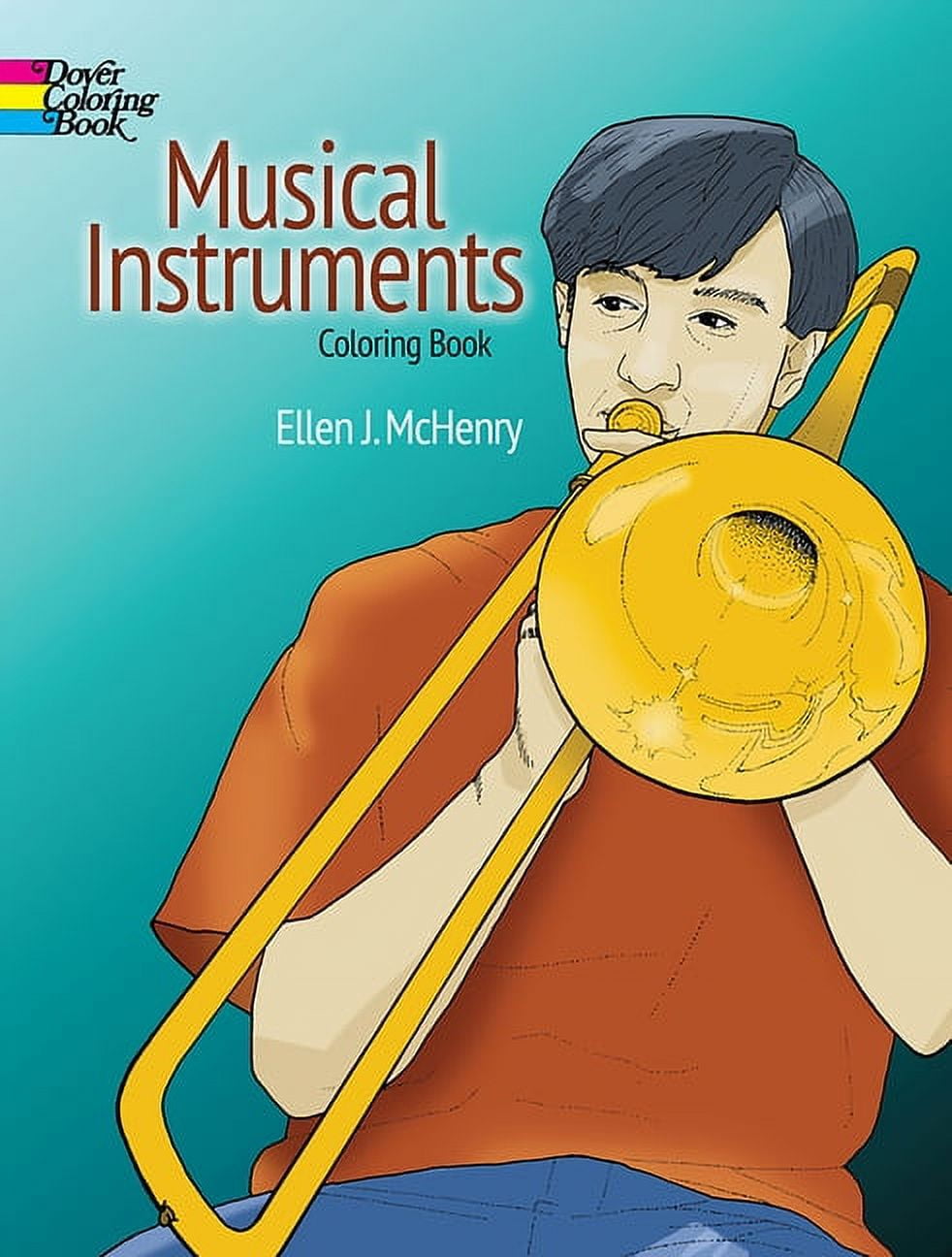 Dover Kids Coloring Books Musical Instruments Coloring Book, (Paperback ...