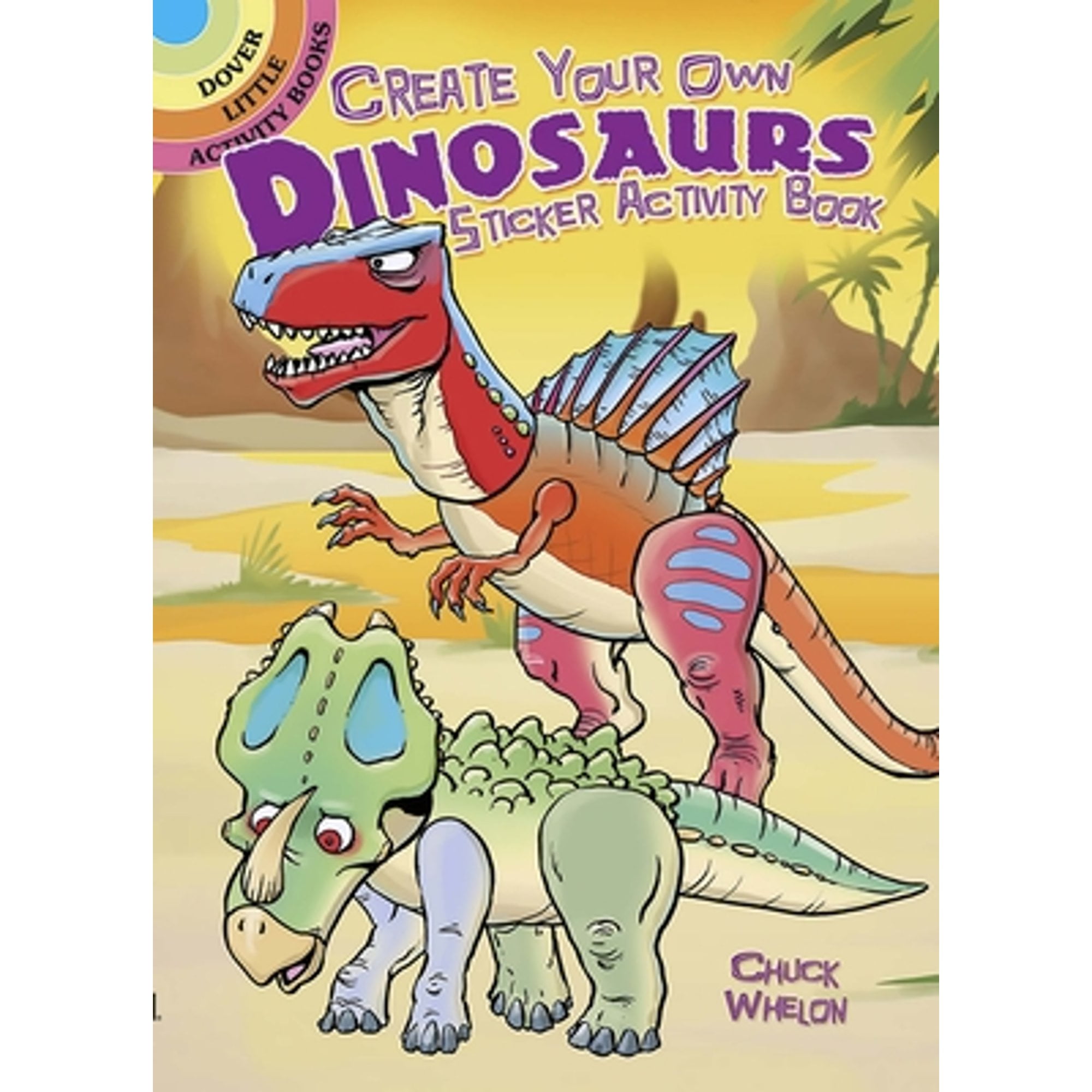 Pre-Owned Create Your Own Dinosaurs Sticker Activity Book (Paperback ...