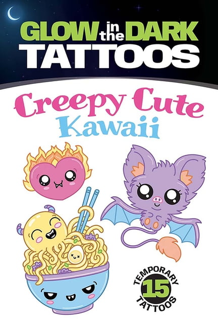 Dover Little Activity Books: Fantasy Glow-In-The-Dark Tattoos: Creepy ...