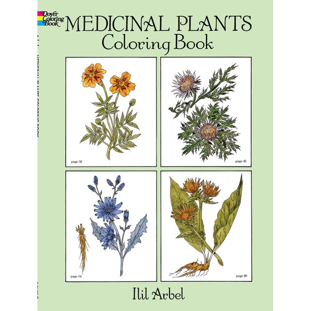 Dover Nature Coloring Book: Medicinal Plants Coloring Book (Paperback ...