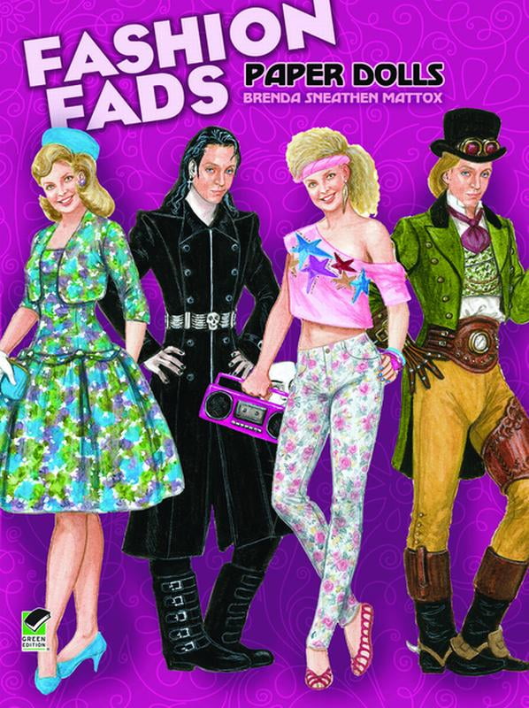 Dover Paper Dolls: Fashion Fads Paper Dolls (Paperback) - Walmart.com