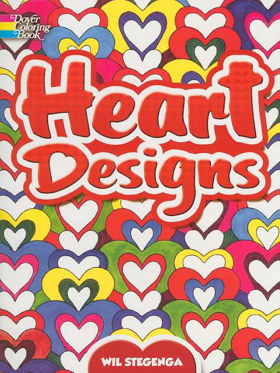 Dover Design Coloring Books: Heart Designs Coloring Book (Paperback ...