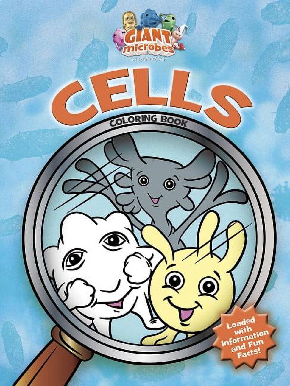 Dover Science for Kids Coloring Books Giantmicrobes--Cells Coloring ...