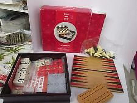 Dover & Yark '7 In 1 Game Set' Chess, Checkers, Backgammon, Cribbage ...