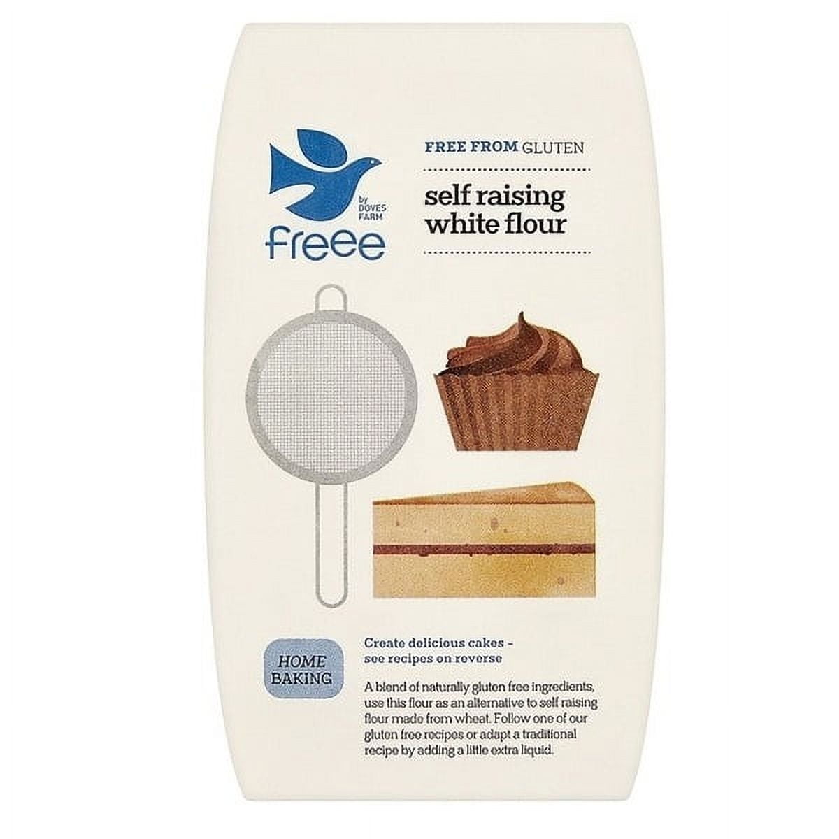 Doves Farm Freee Gluten Free Self Raising White Flour 1kg - Walmart.com