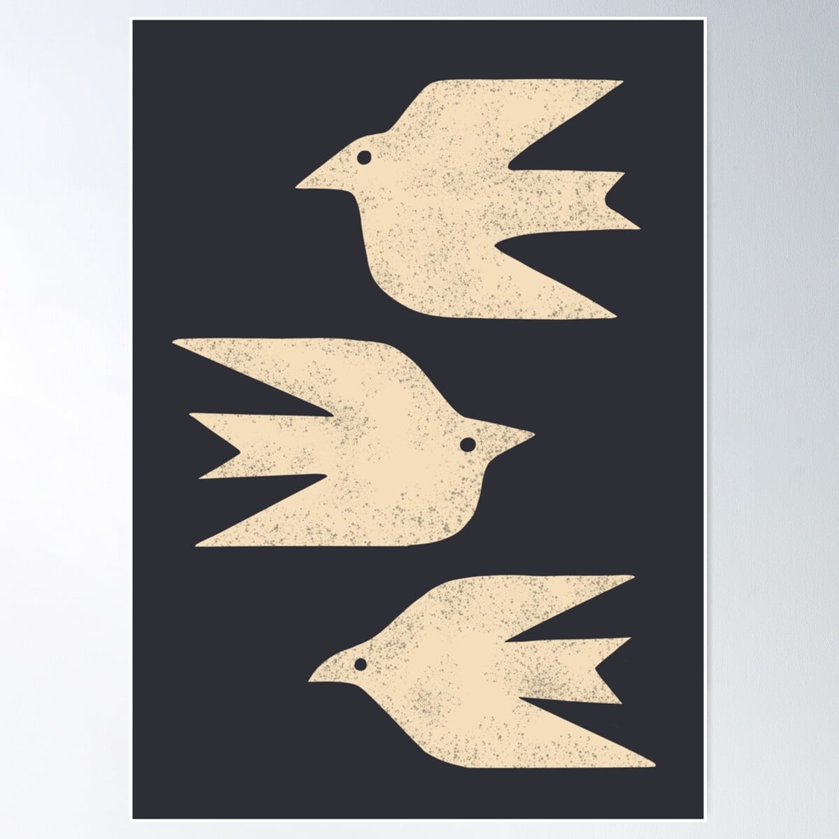 Doves In Flight Poster Wall Art, Modern Wall Decor For Living Room ...