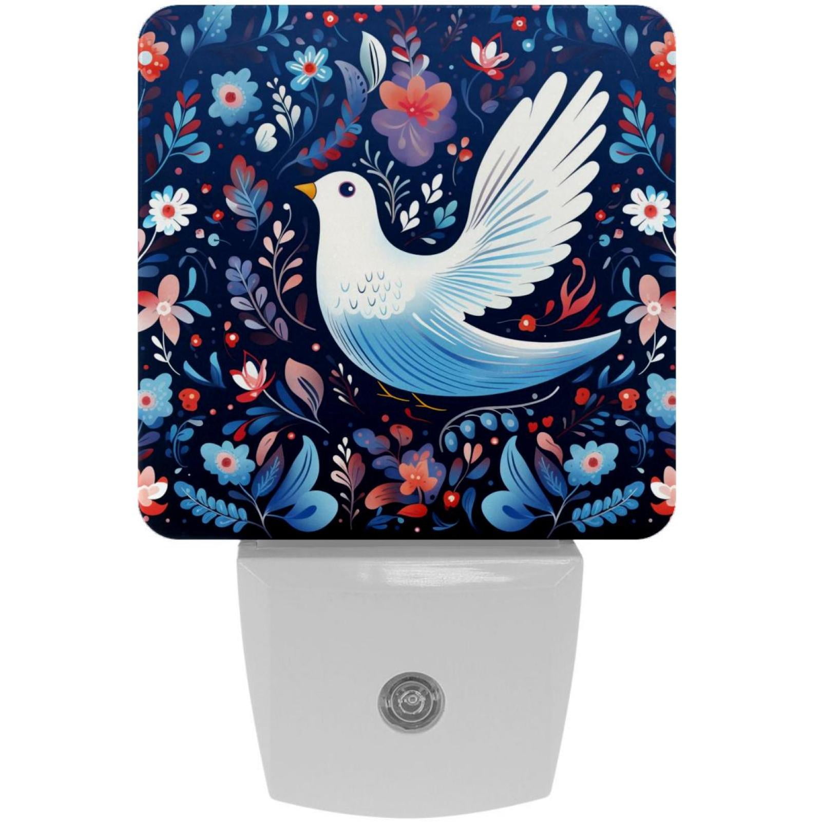 Doves LED Square Night Lights - Bright and Compact Bedroom or Bathroom ...