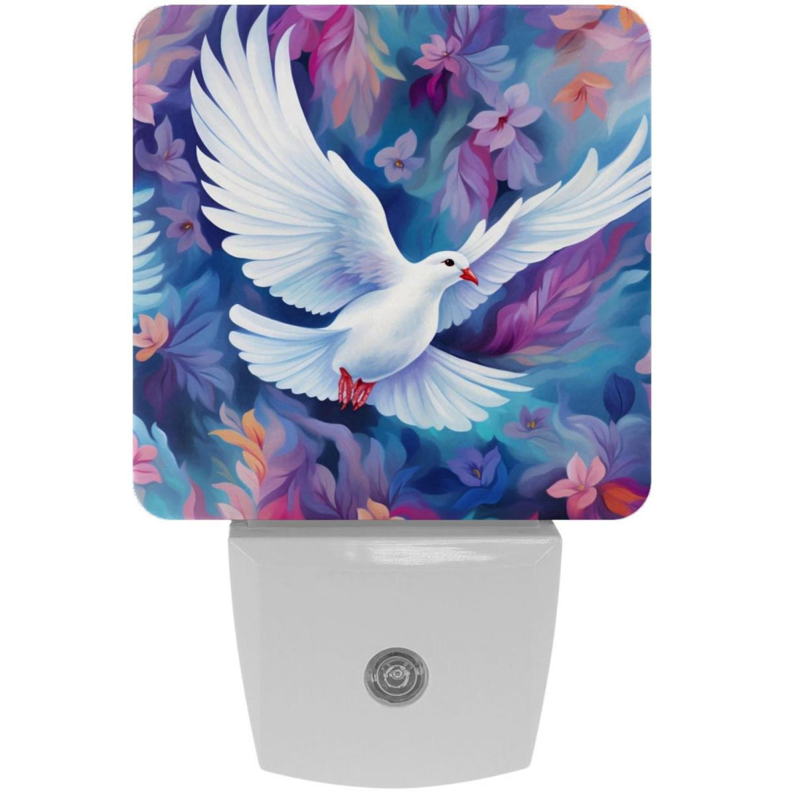 Doves LED Square Night Lights - Small and Bright Illumination for Your ...
