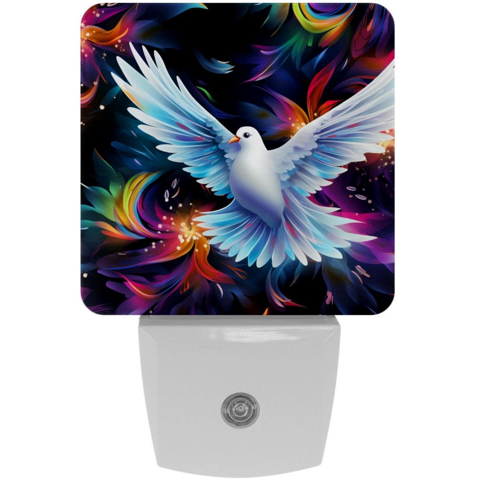 Doves LED Square Night Lights with Motion Sensor - Modern and Energy ...