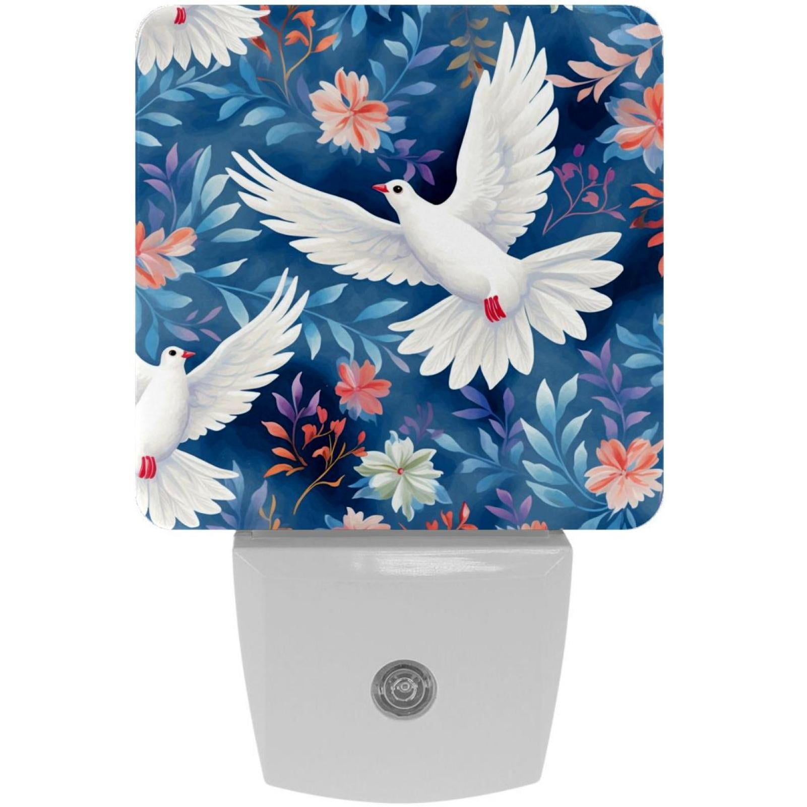 Doves LED Square Night Lights with Motion Sensor - Modern and Energy ...