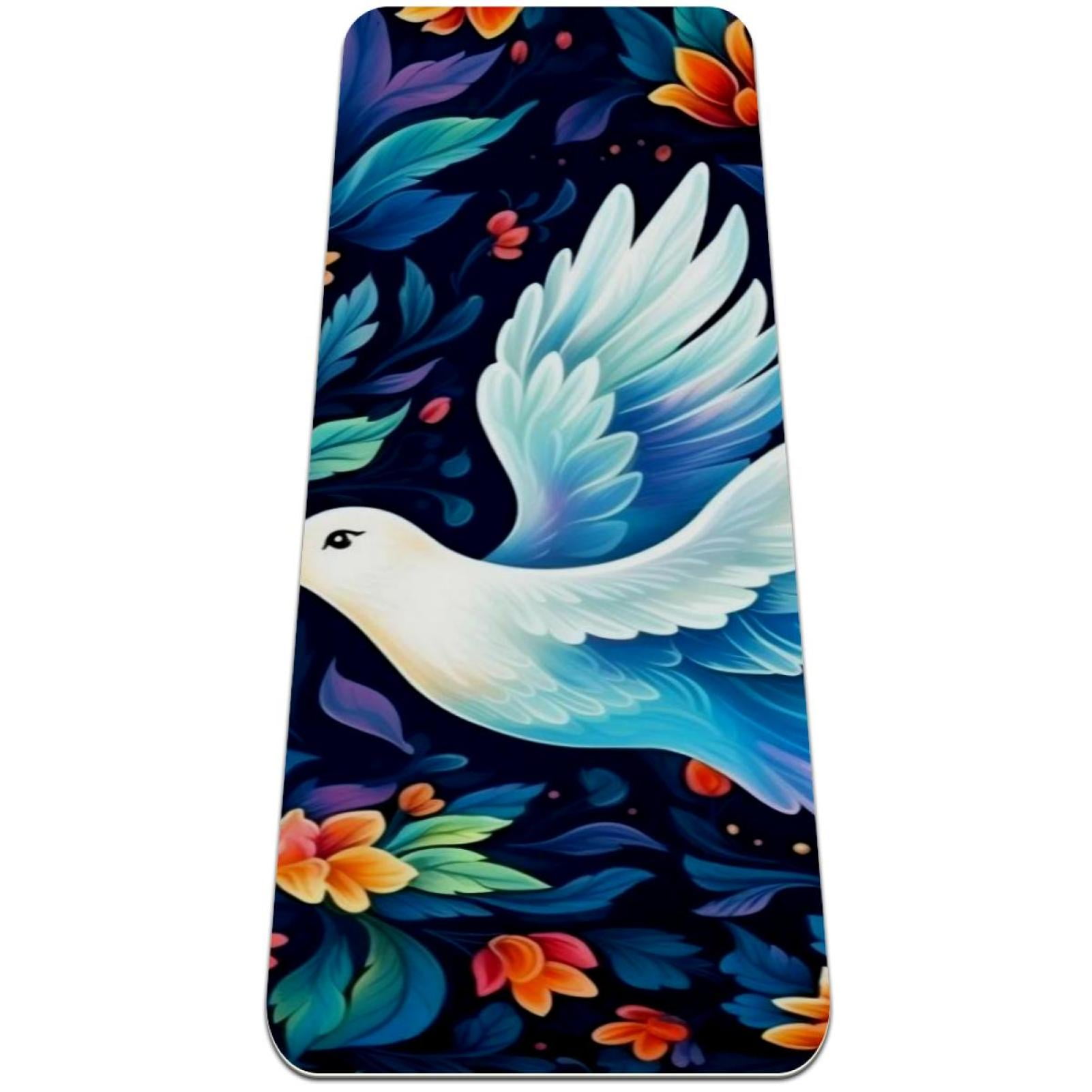 Doves TPE Yoga Mat - & Comfortable Exercise Mat for Yoga & Fitness with Material, 72" x 24" Size ...