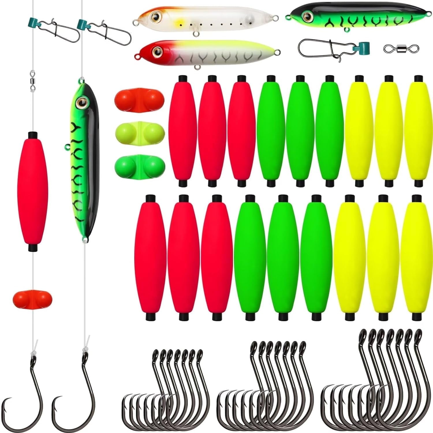 99 PCS Dovesun Catfishing Tackle Kit for Catfish Fishing, Need Assembly ...