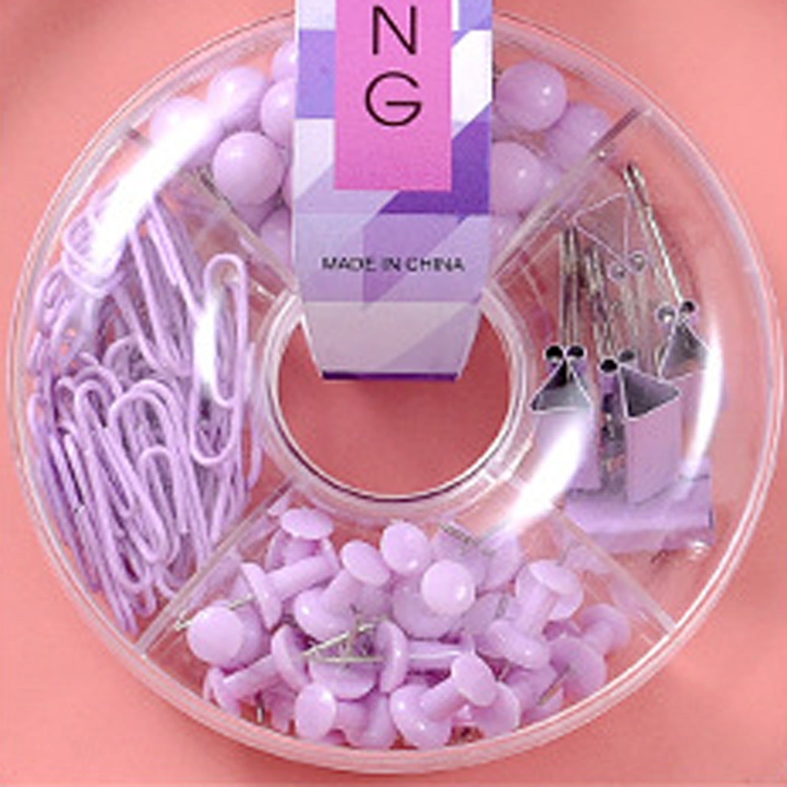 Dovetail Clip Set - 30 Push Pins, 30 Nails, 40 Paper Clips, 5 Binder ...