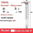 Dovetail Slotting Cutter 45° 55° 60° Angle Milling Cutter V-slot ...