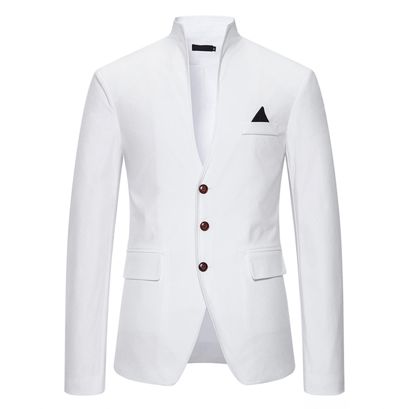 Dovford Linen Blazer for Men Double Breasted Suit Slim Fit Blzer for ...