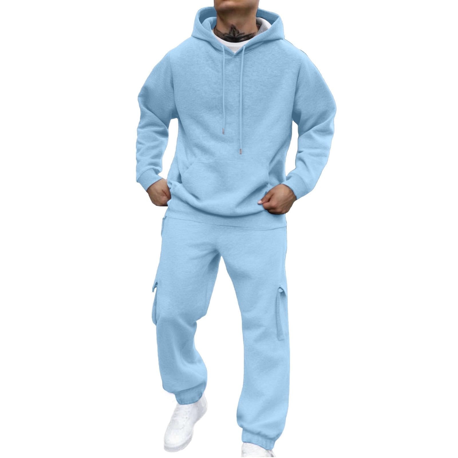 Dovford Men Sweatsuits Sets Sweat Suits 2 Piece Set Sweatsuit Pullover ...