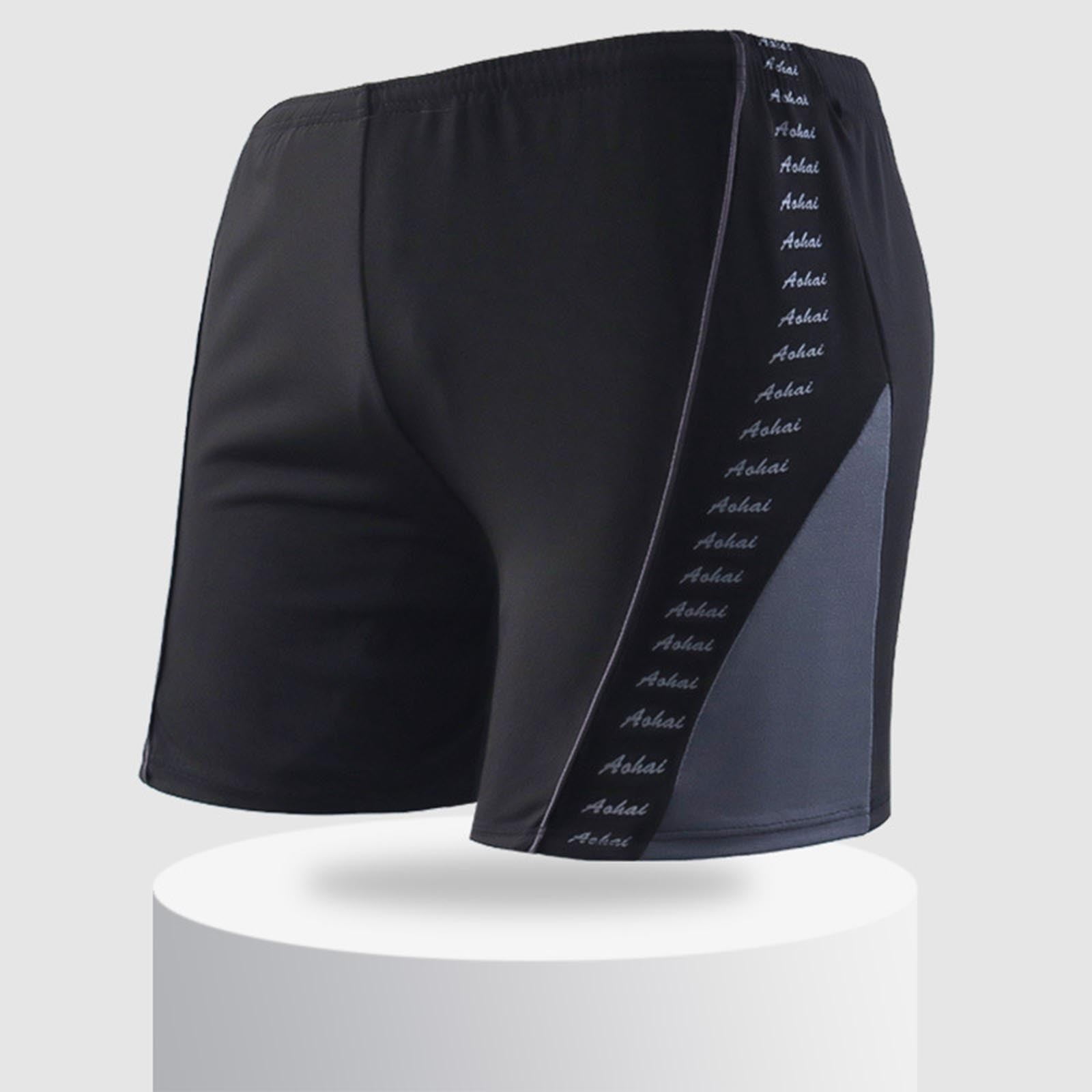 Dovford Men's Athletic Swim Jammers Quick Dry Square Leg Swimsuit for ...