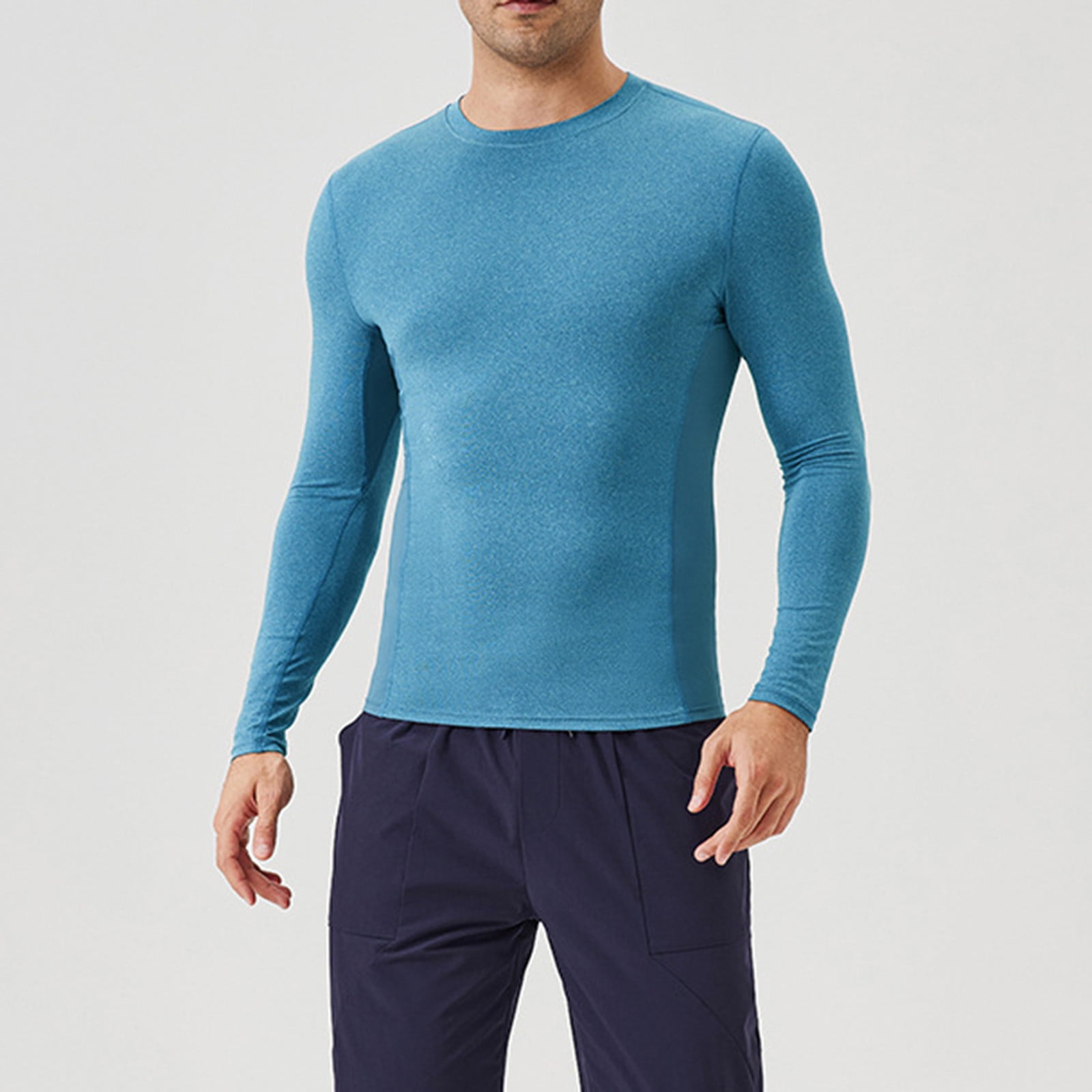 Dovford Men's Compression Shirts Long Sleeve Quick Dry Athletic Running ...