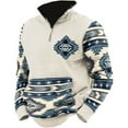 Dovford Mens Fashion Hoodies And Sweatshirts Western Ethnic Print