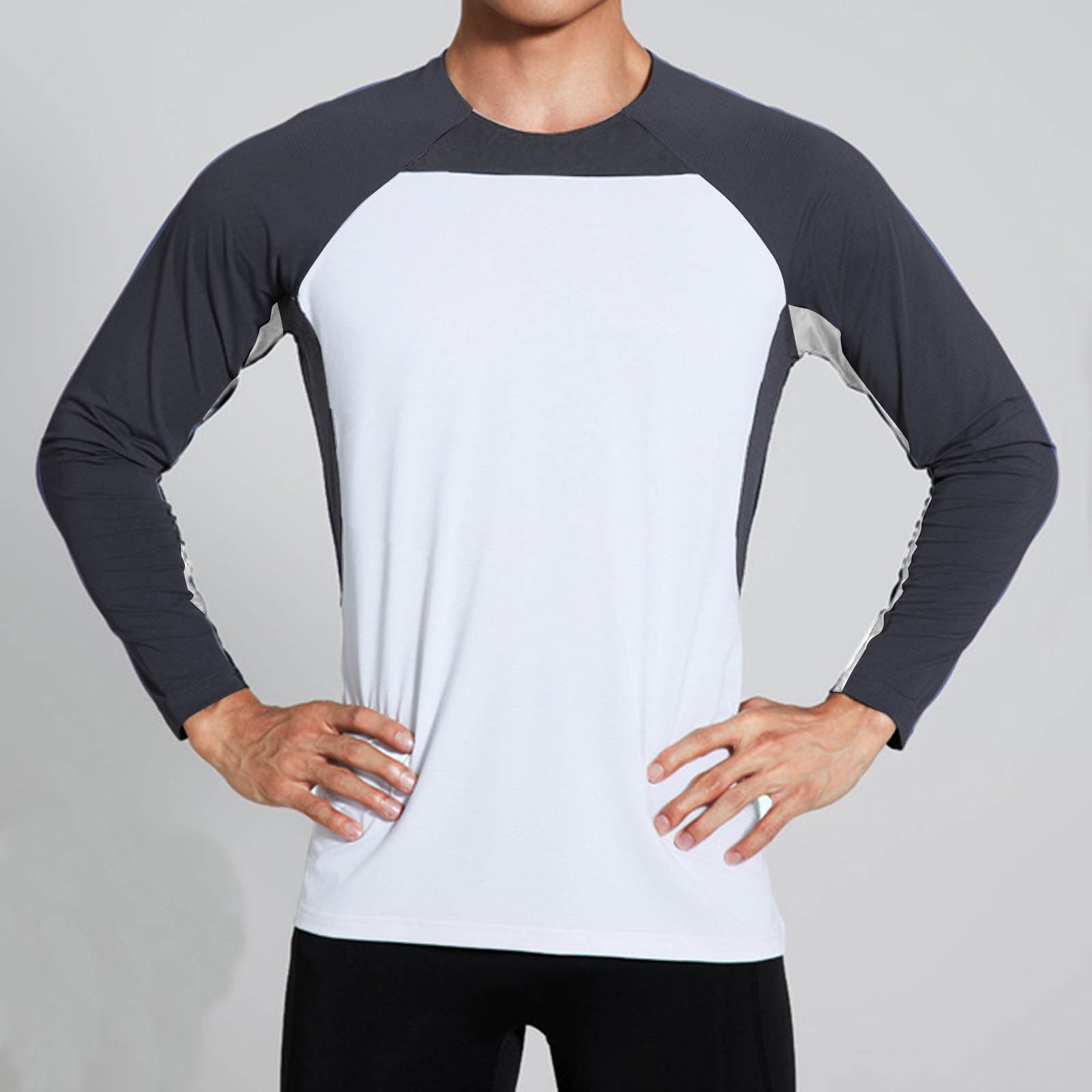 Dovford Men's Long Sleeve Shirts UPF 50+ UV Sun Protection Athletic Shirts for Hiking Running ...