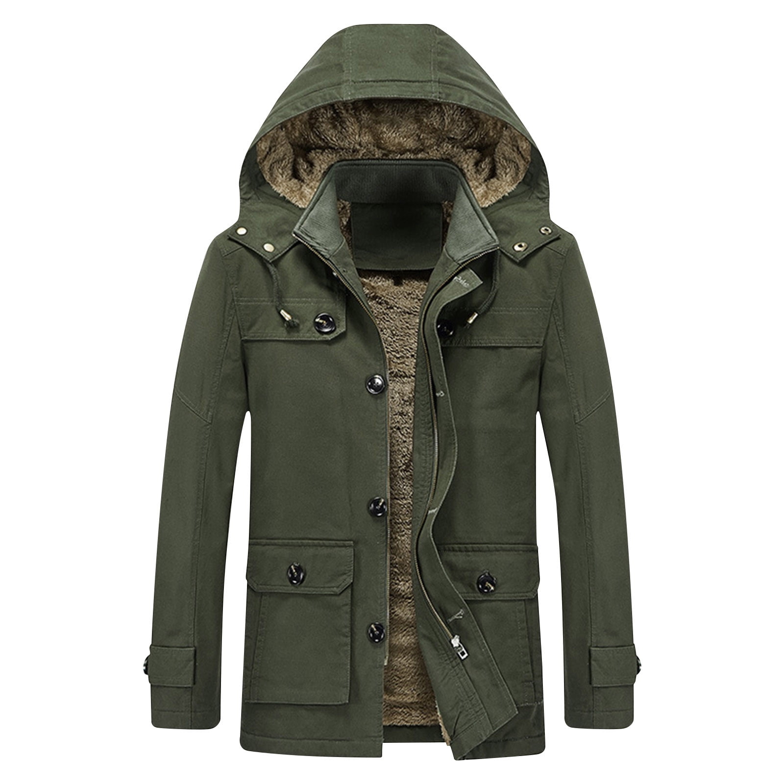 Dovford Men's Military Jacket Outdoor Tactical Waterproof Jacket Army Jackets for Men with 9 ...