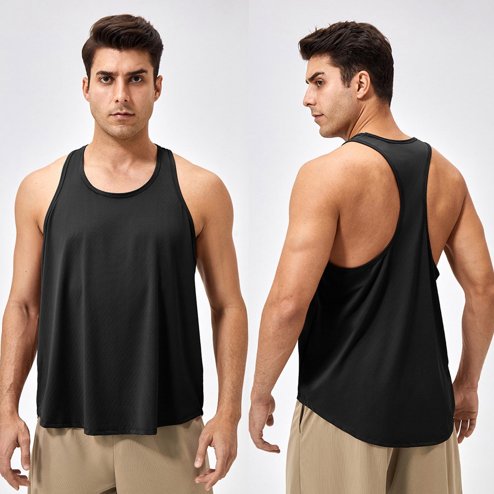 Dovford Men's Muscle Gym Workout Stringer Tank Tops Bodybuilding ...