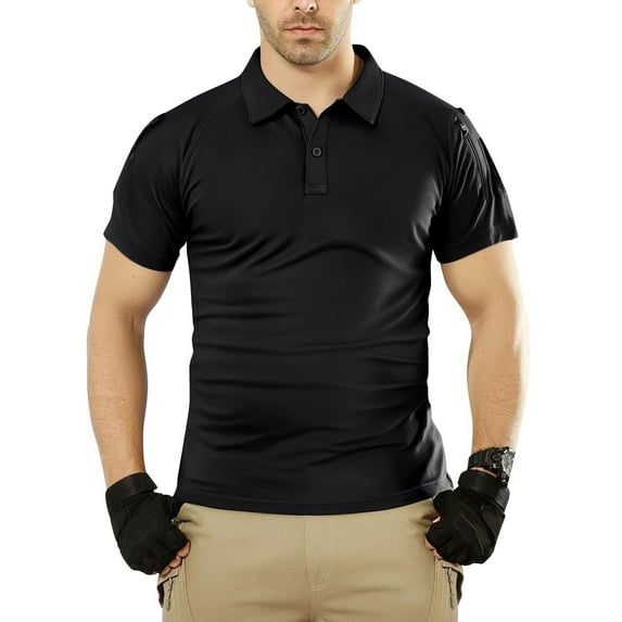 Dovford Men's Performance Polo Shirt Short Sleeve Moisture Wicking ...