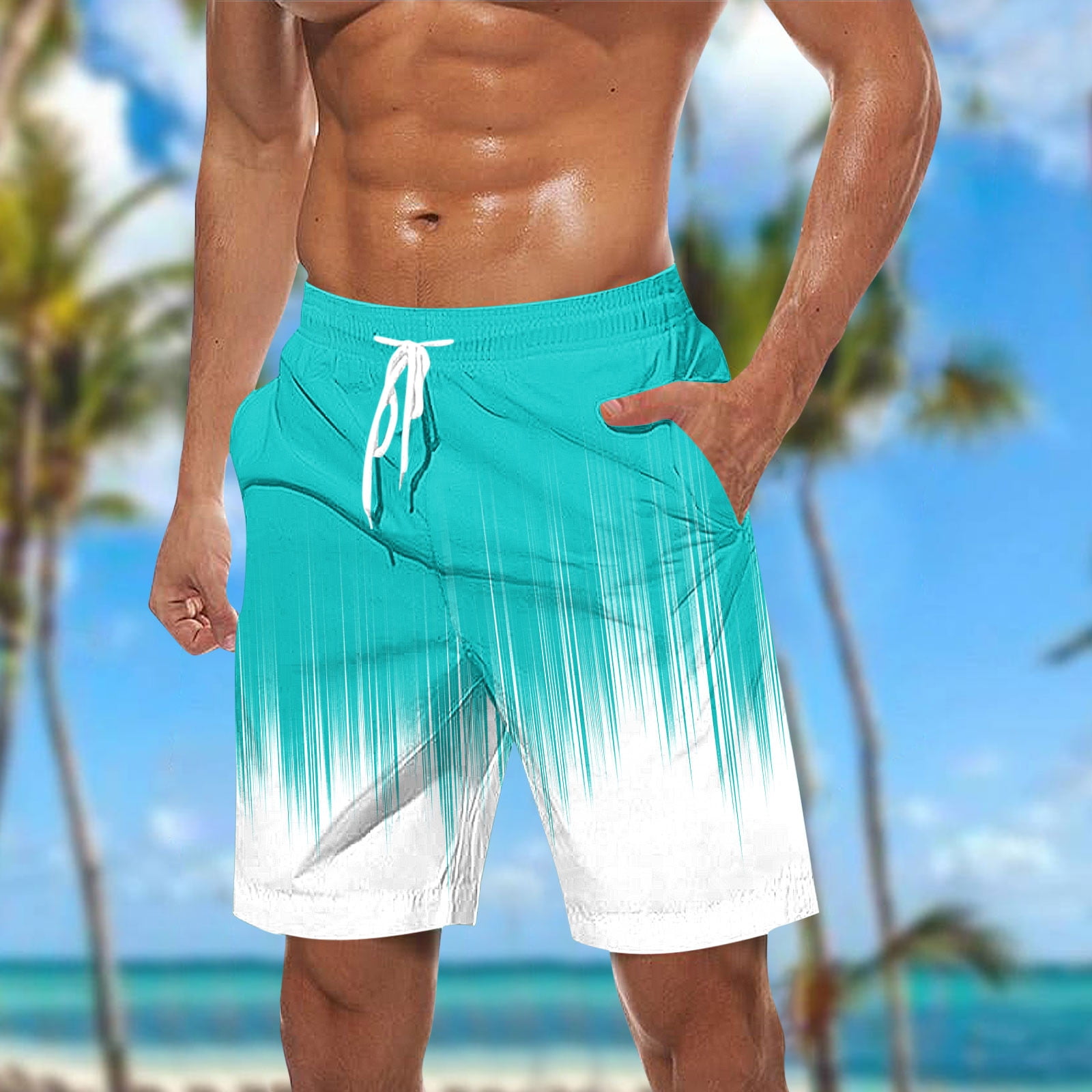 Dovford Men's Quick Dry Swim Trunks Board Shorts Swimwear Bathing Suits ...